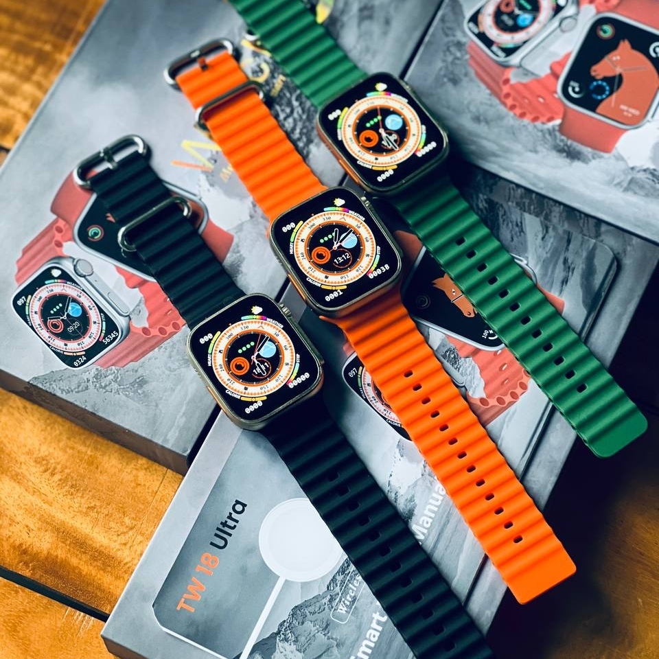 TW 18 Ultra Dual Strap Smartwatch | NFC Support and Titanium Case With ...